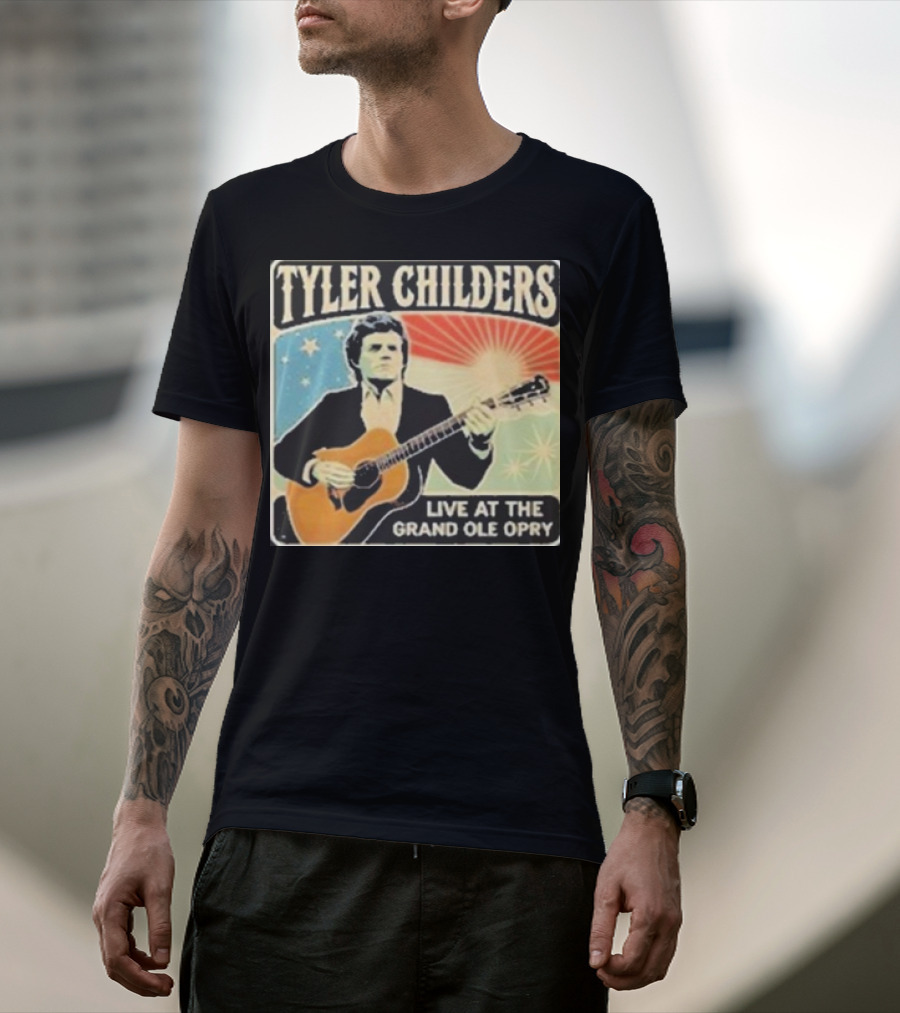 Tyler Childers Live Performance With Guitar At The Grand Ole Opry Iconic Event T-Shirt