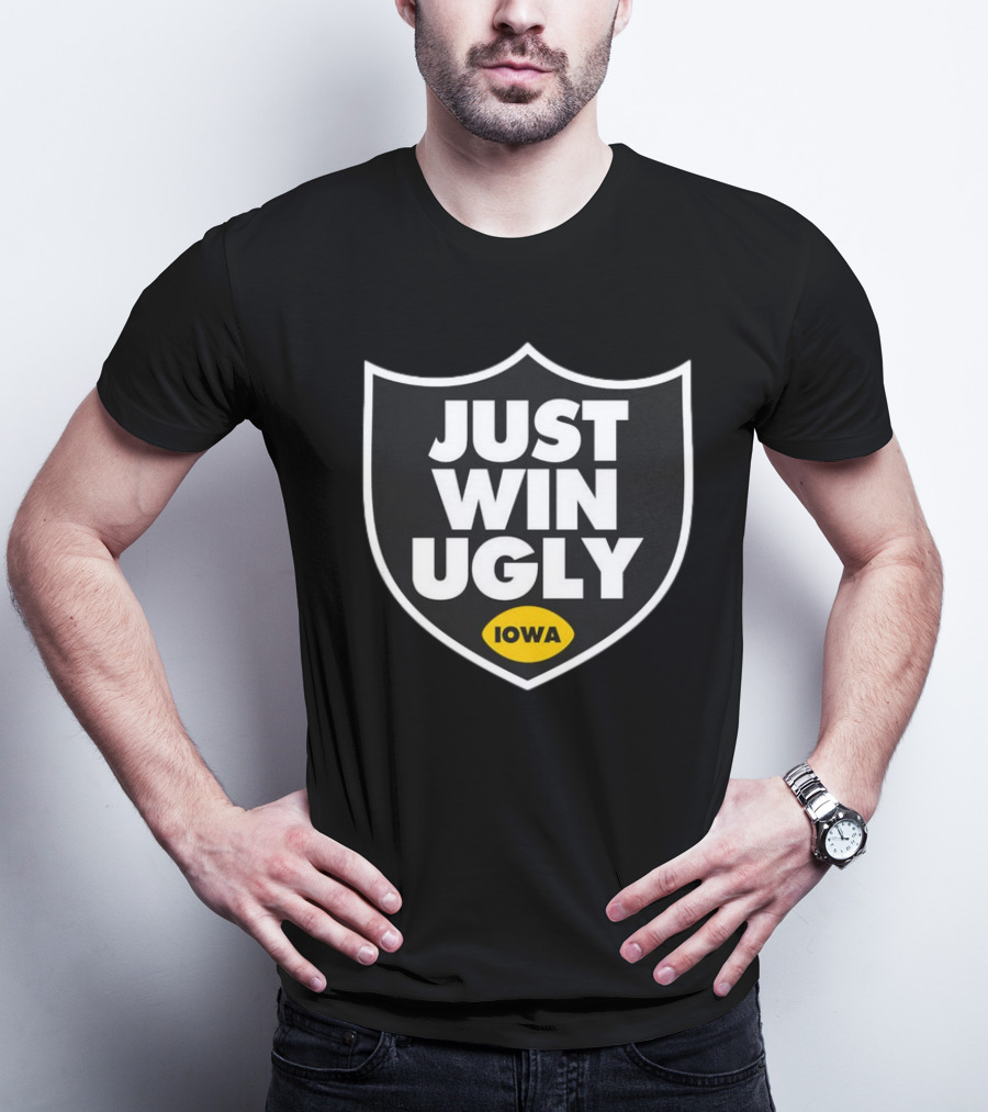 Just Win Ugly Iowa Shield T-Shirt