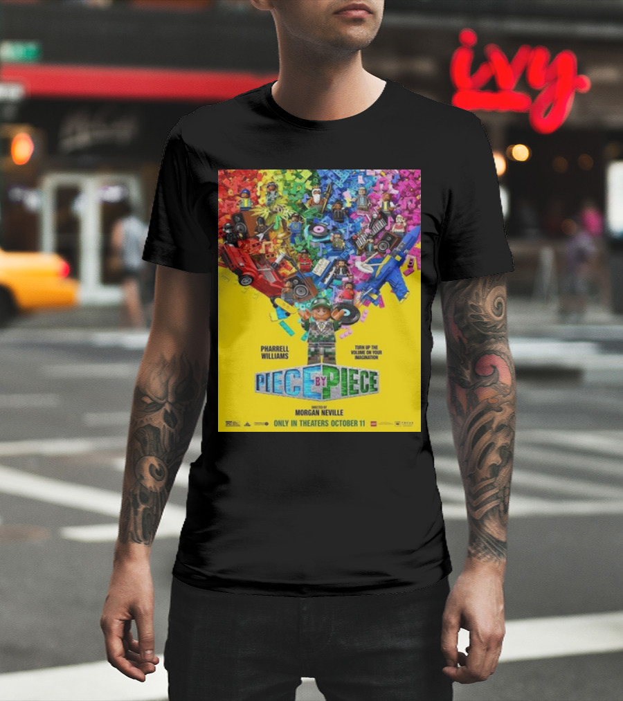 PHARRELL WILLIAMS PIECE BY PIECE TURN UP THE VOLUME OF YOUR IMAGINATION RELEASING IN THEATERS OCTOBER 11 T-Shirt