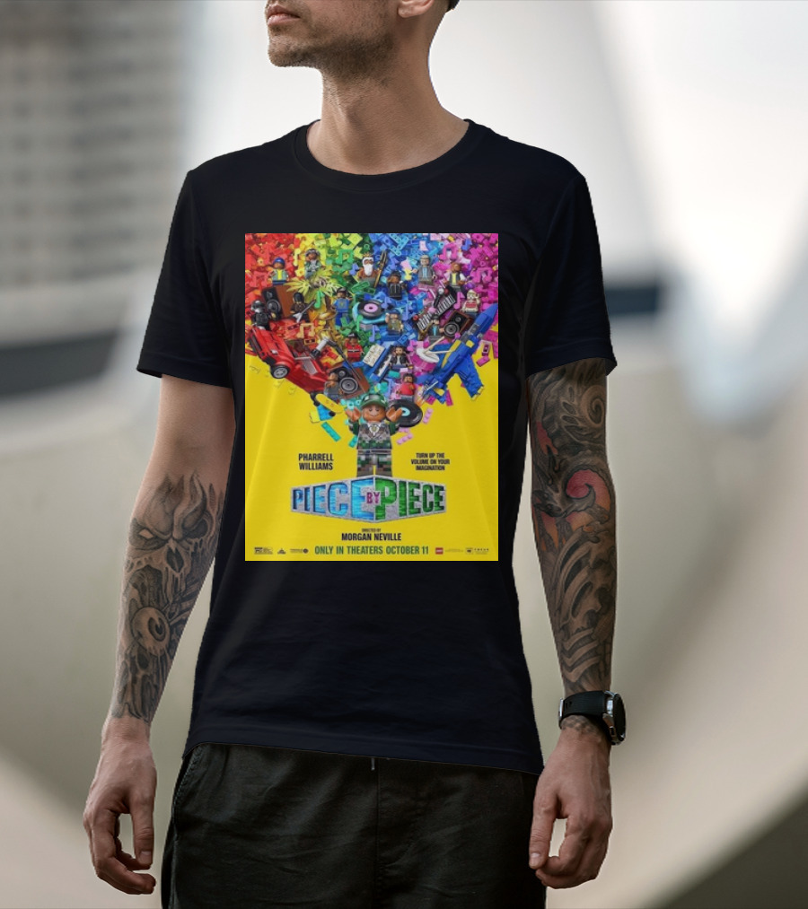 PHARRELL WILLIAMS PIECE BY PIECE TURN UP THE VOLUME OF YOUR IMAGINATION RELEASING IN THEATERS OCTOBER 11 T-Shirt