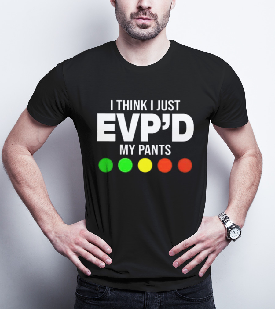 Greg Newkirk I Think I Just EVP’d My Pants Ghost Hunting Humor Paranormal Lights T-Shirt