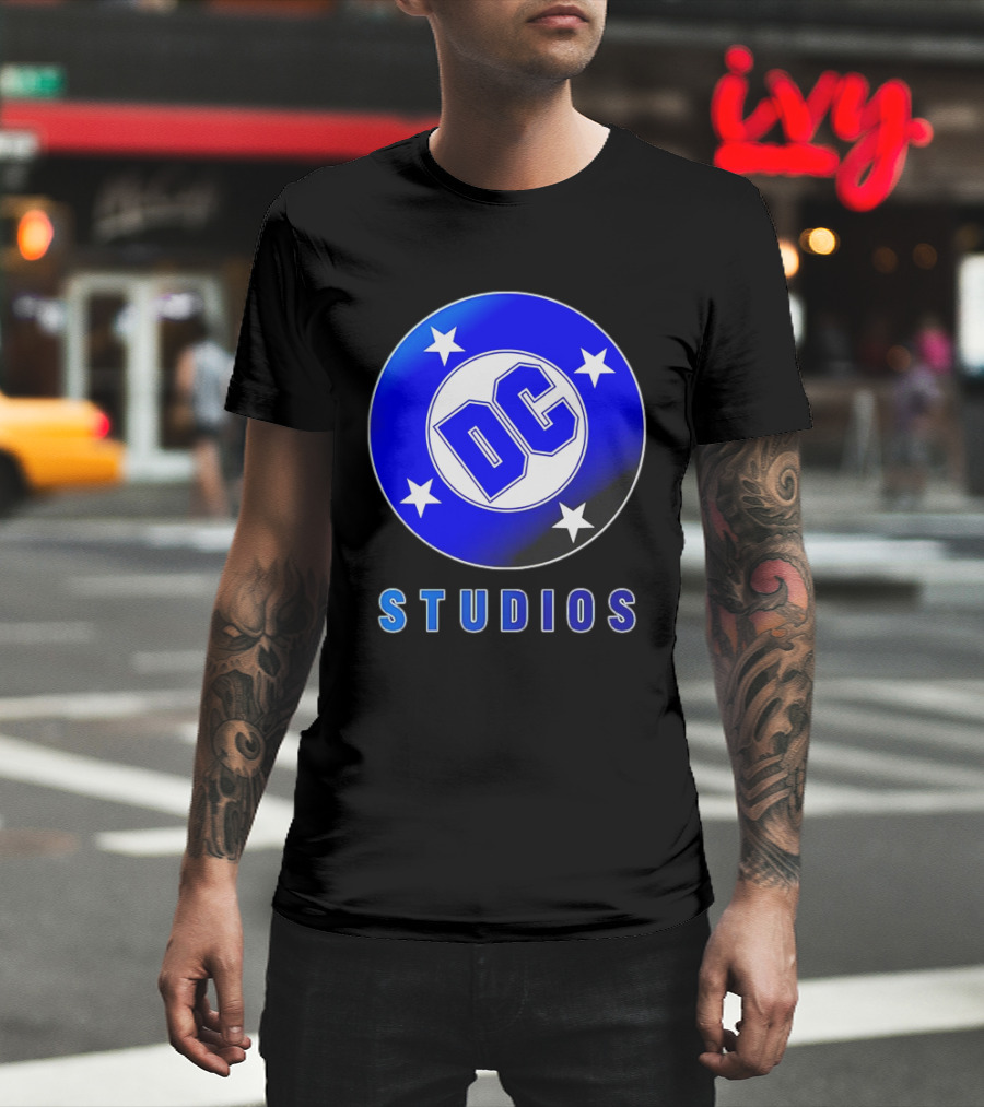 James Gunn DC Studios Logo With Stars T-Shirt