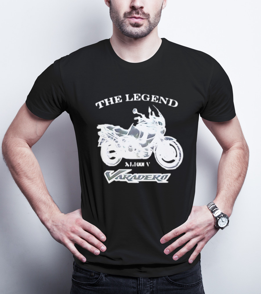 The Legend Varadero XL1000V Motorcycle Icon Text Highlight T-Shirt