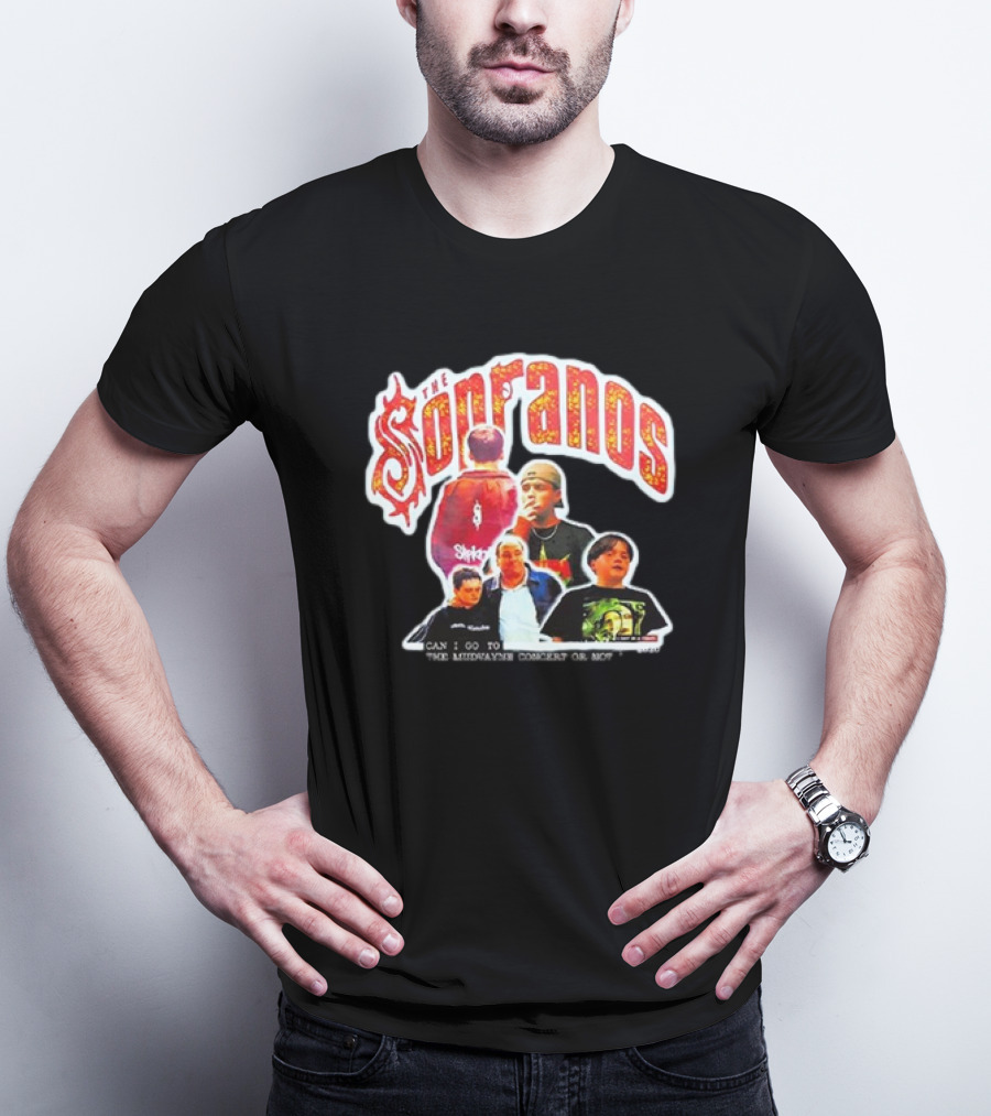The Sopranos Slipknot Mudvayne Concert Scene Mashup T-Shirt