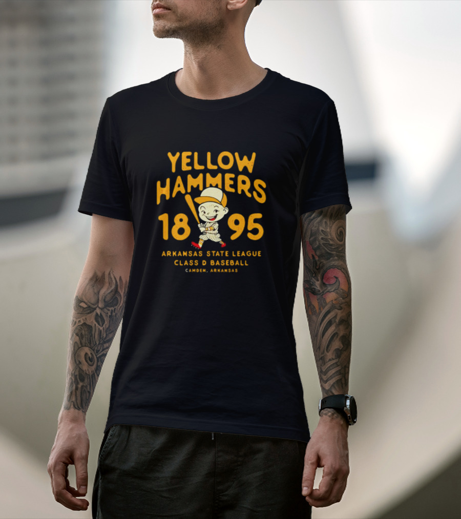 Yellow Hammers 1895 Arkansas State League Class D Baseball Camden Arkansas T-Shirt