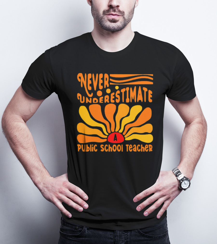 Never Underestimate A Public School Teacher T-Shirt
