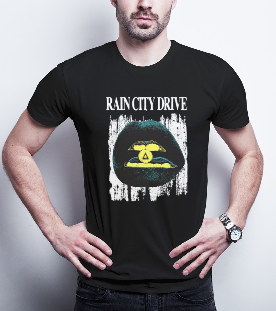 Rain City Drive Lips Neon Symbol T-Shirt