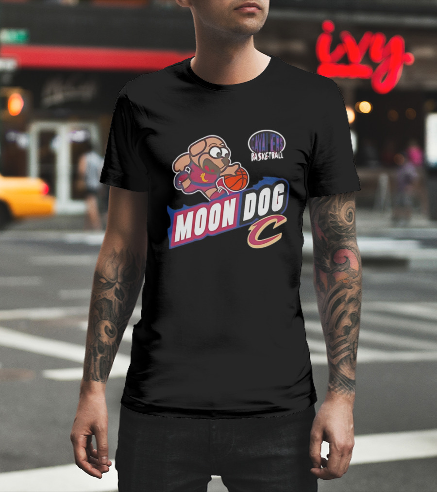 Cavaliers Basketball Moon Dog C T-Shirt