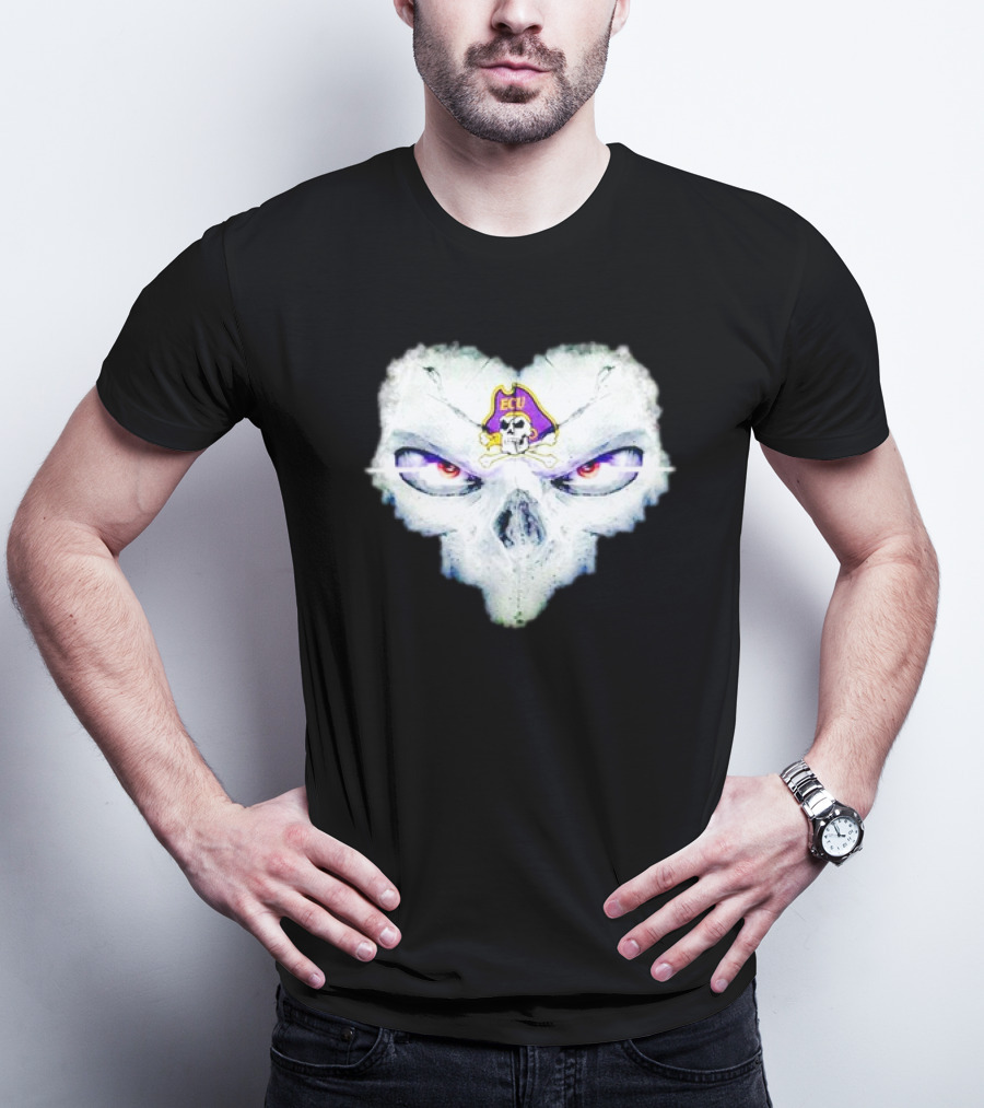 East Carolina Pirates ECU Skull Fantasy T-Shirt