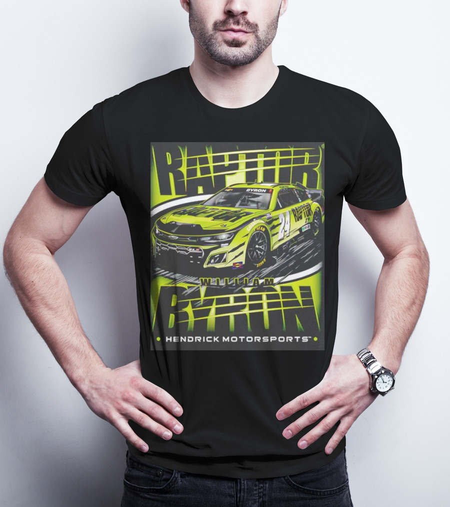 William Byron Raptor Car NASCAR Hendrick Motorsports Collection T-Shirt
