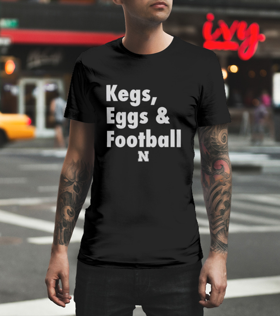 Kegs Eggs And Football N T-Shirt