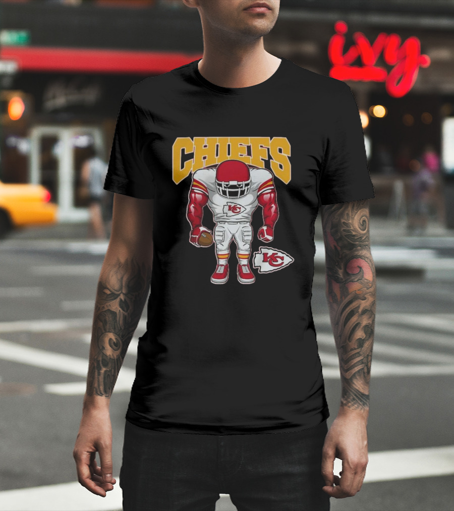 Kansas City Chiefs Brute Squad Football Player T-Shirt