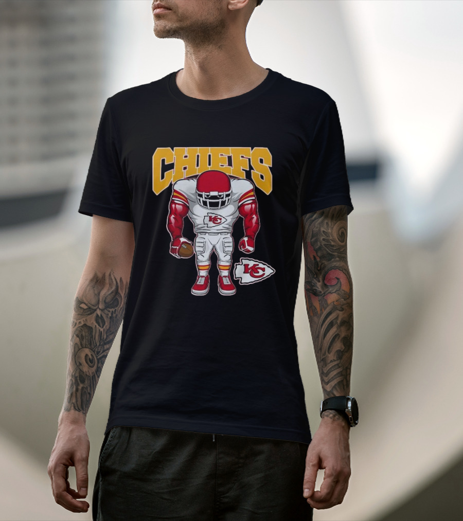 Kansas City Chiefs Brute Squad Football Player T-Shirt