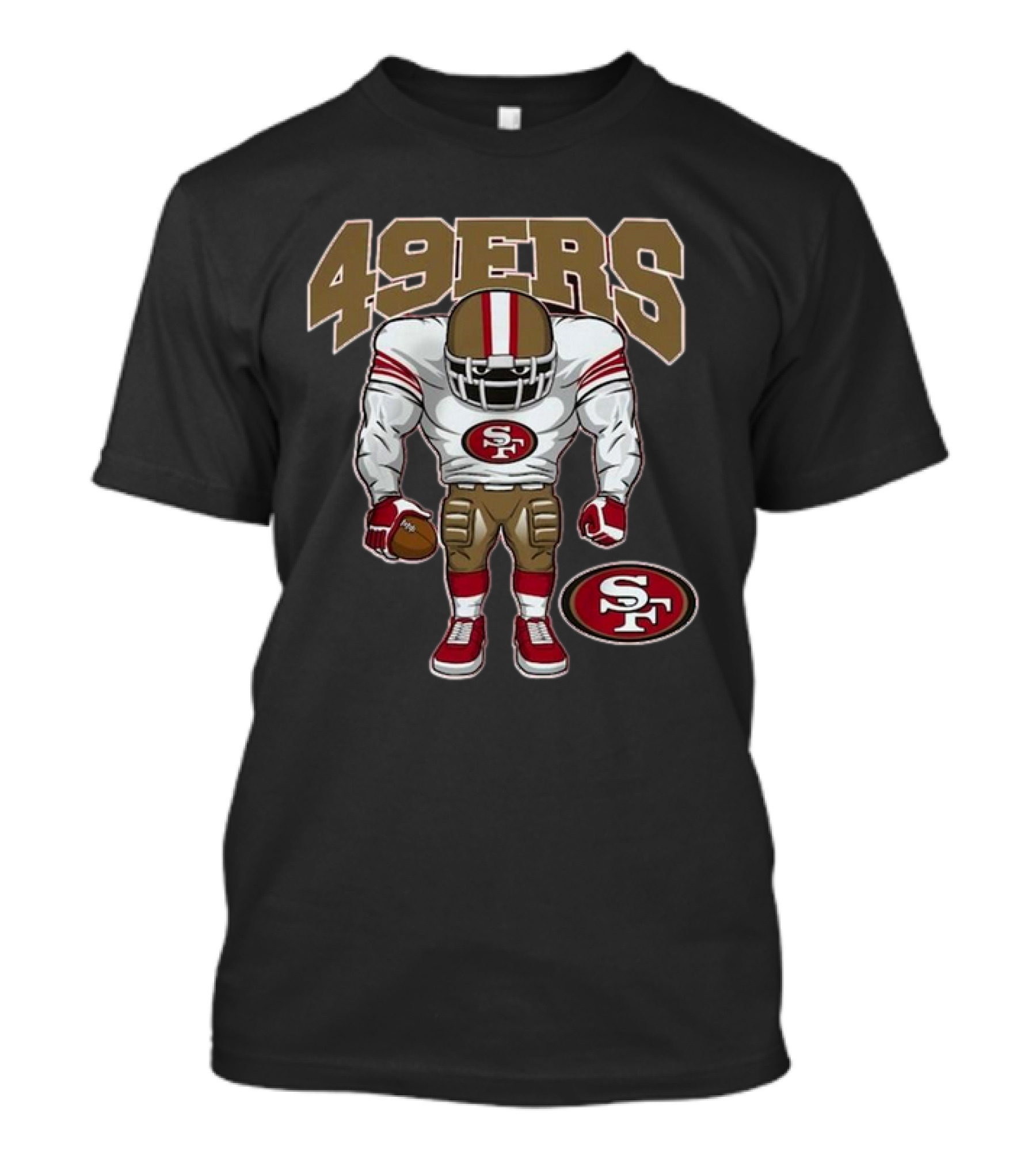 49ers NFL San Francisco 49ers Scarlet Brute Squad T-Shirt