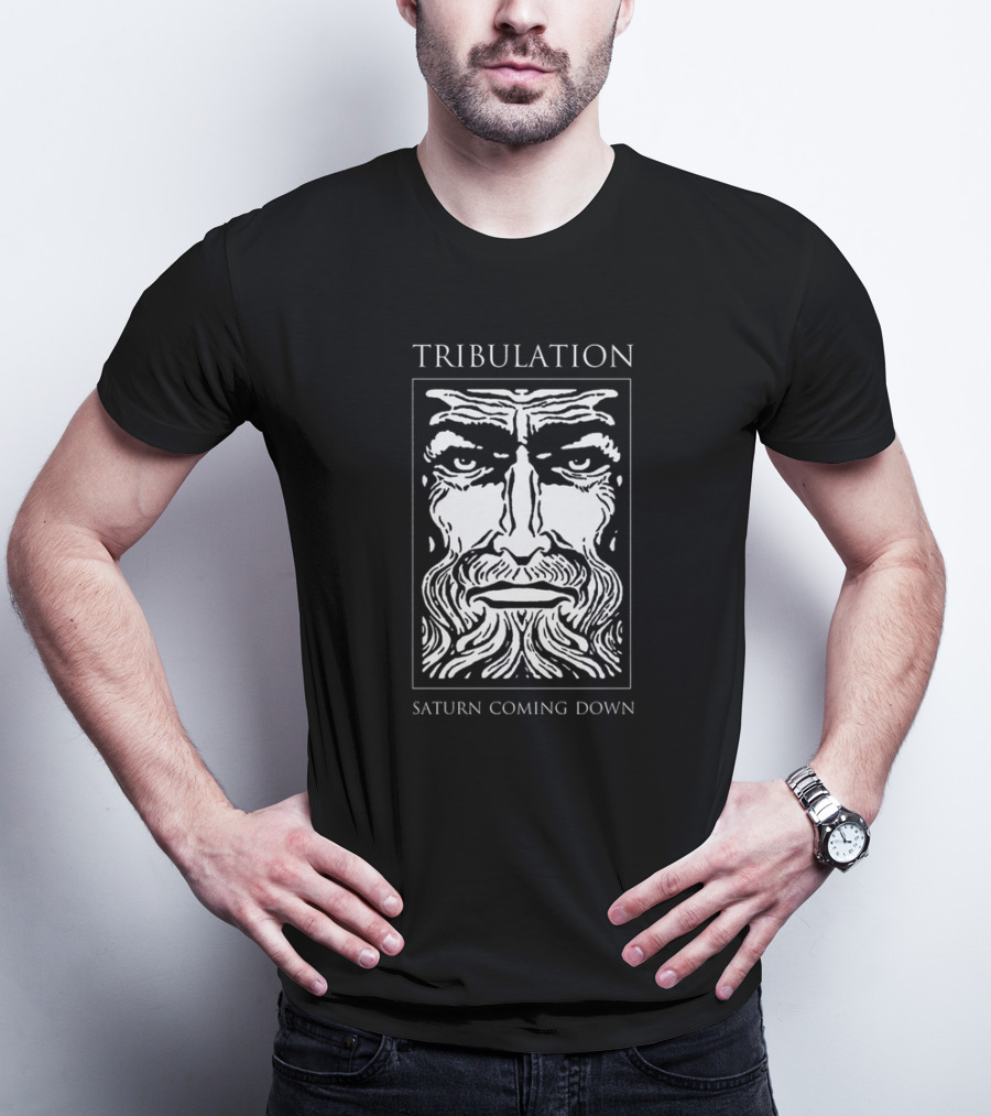 Tribulation Saturn Coming Down Mystical Face T-Shirt