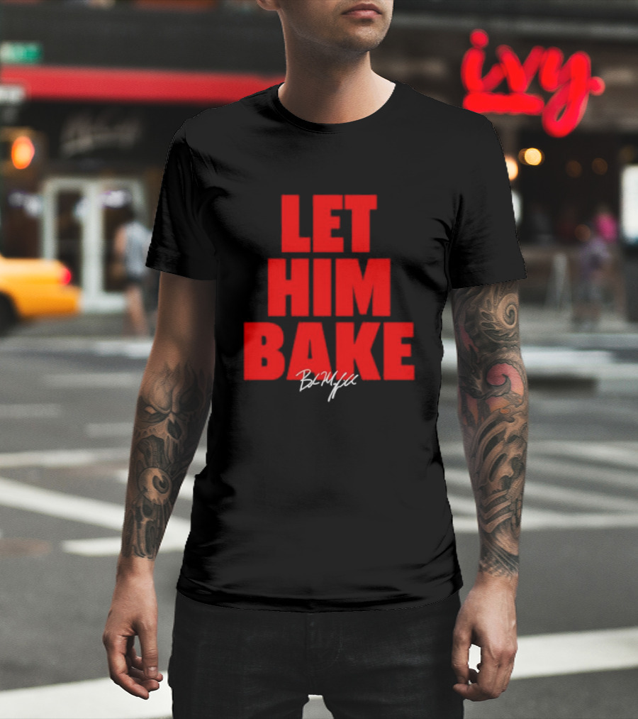Baker Mayfield Let Him Bake Tampa Bay Signature NFLPA T-Shirt