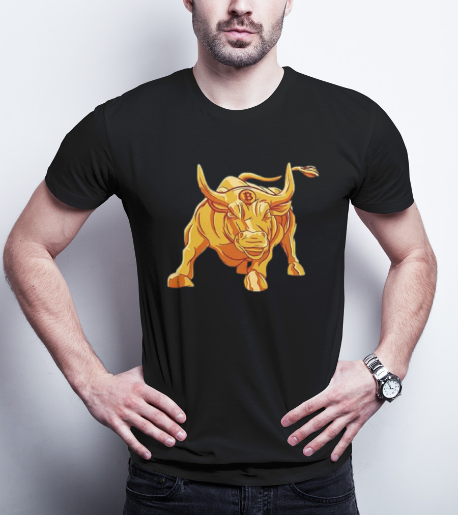 Bitcoin Crypto Bull Golden Btc T-Shirt