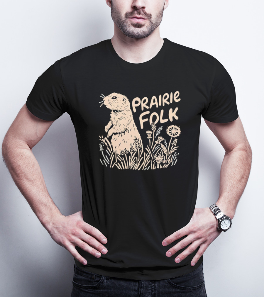 Prairie Folk Prairie Dog And Wildflowers September 24 T-Shirt