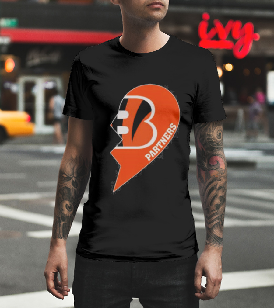 Cincinnati Bengals Partners Heart B T-Shirt