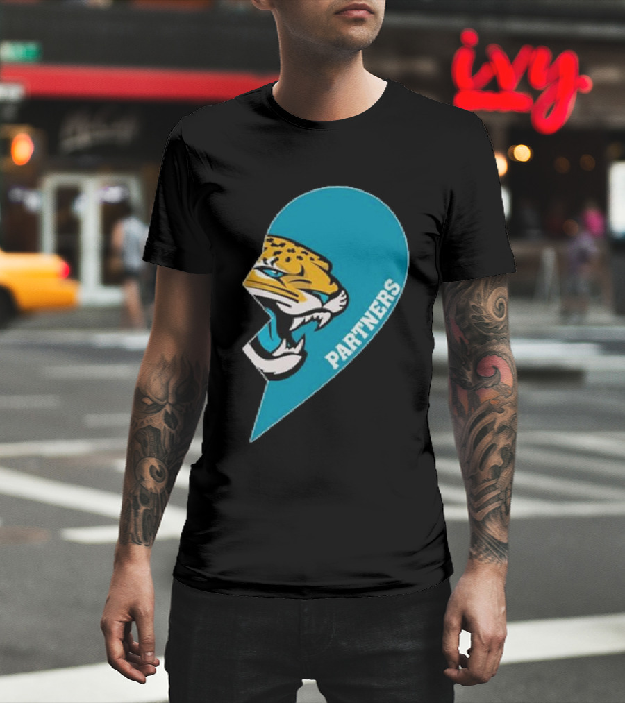 Jacksonville Jaguars Partners Half Heart T-Shirt