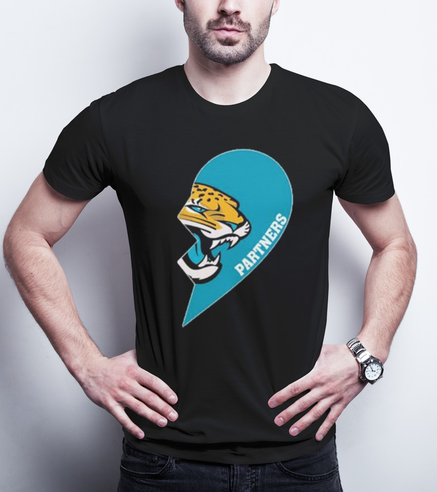 Jacksonville Jaguars Partners Half Heart T-Shirt