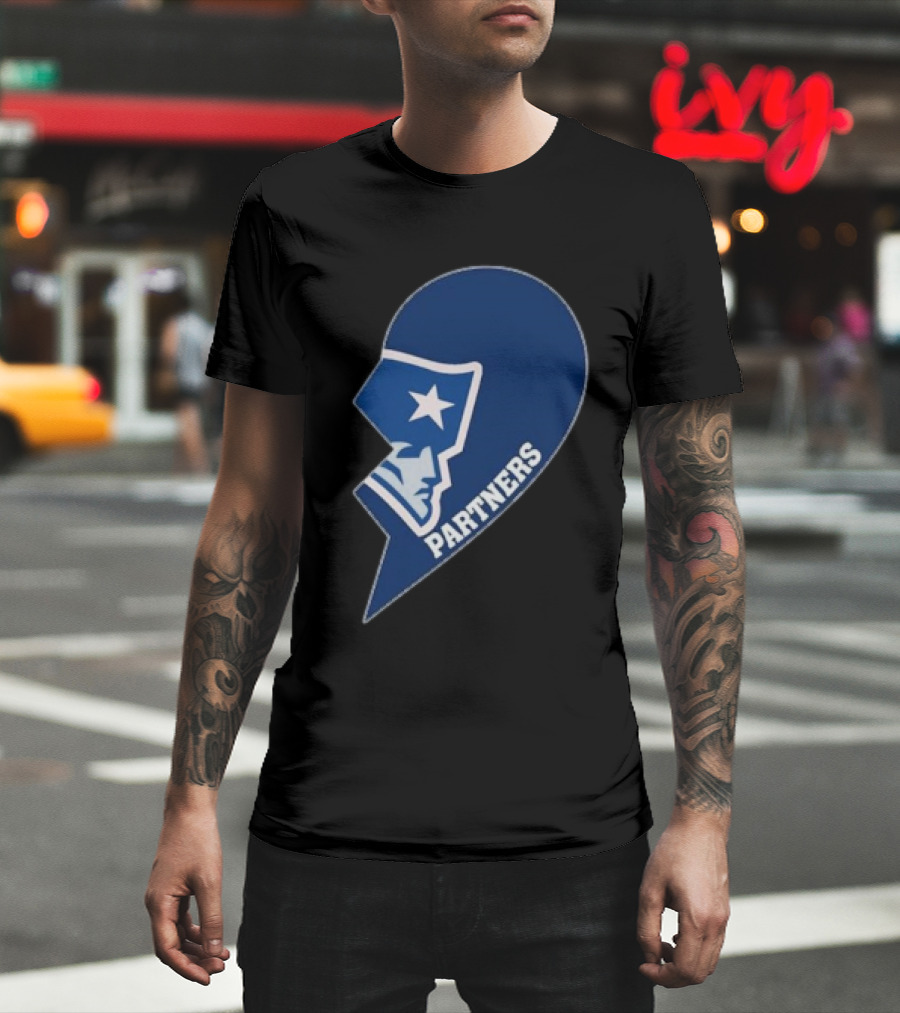 Patriots Partners Broken Heart Half T-Shirt
