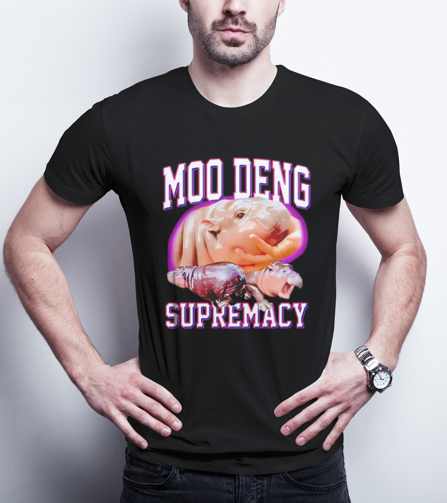 Moo Deng Supremacy Hippo Trio T-Shirt