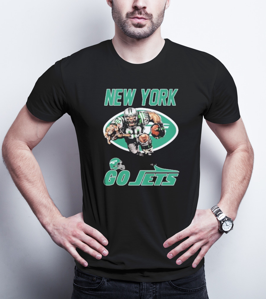 New York Jets Football Player Mascot Go Jets T-Shirt