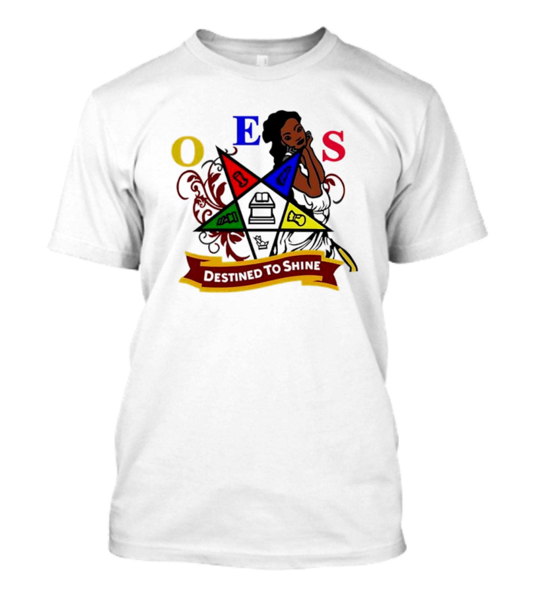 OES Eastern Star Destined To Shine Cartoon T-Shirt