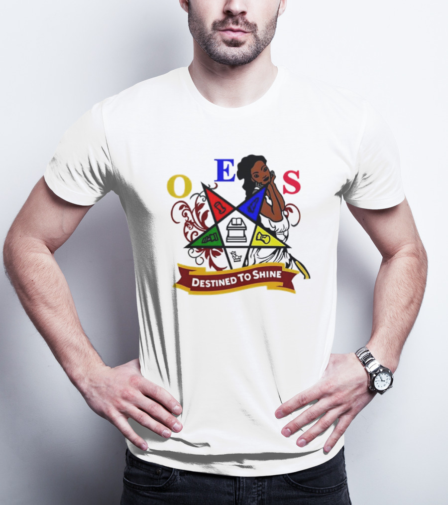 OES Eastern Star Destined To Shine Cartoon T-Shirt