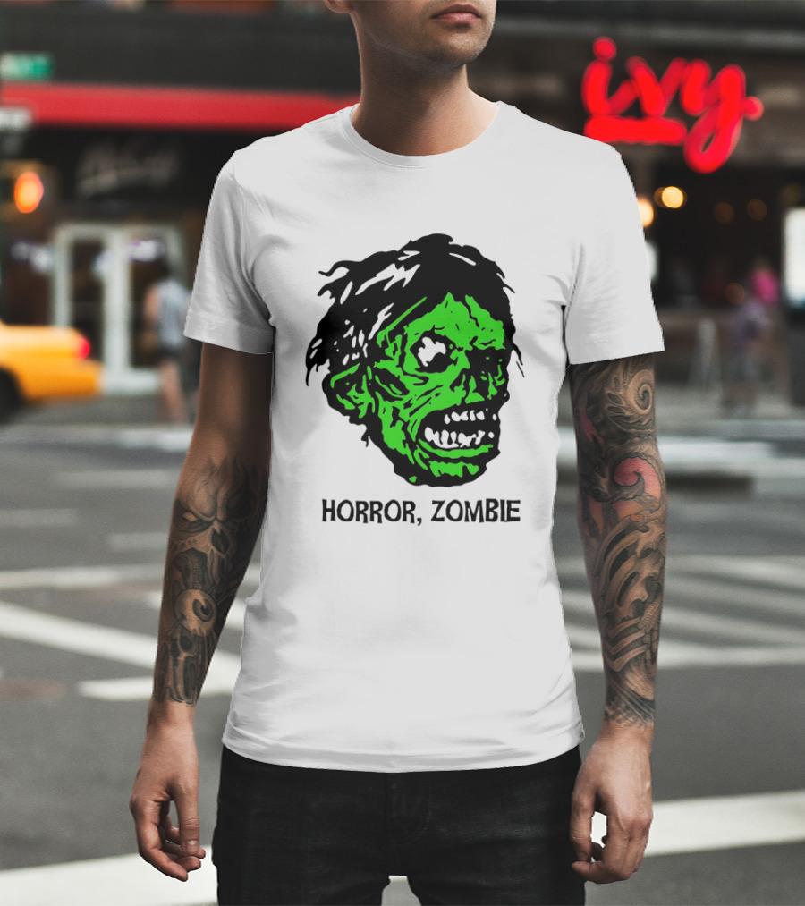 Kirk Hammett Horror Zombie Green Face T-Shirt