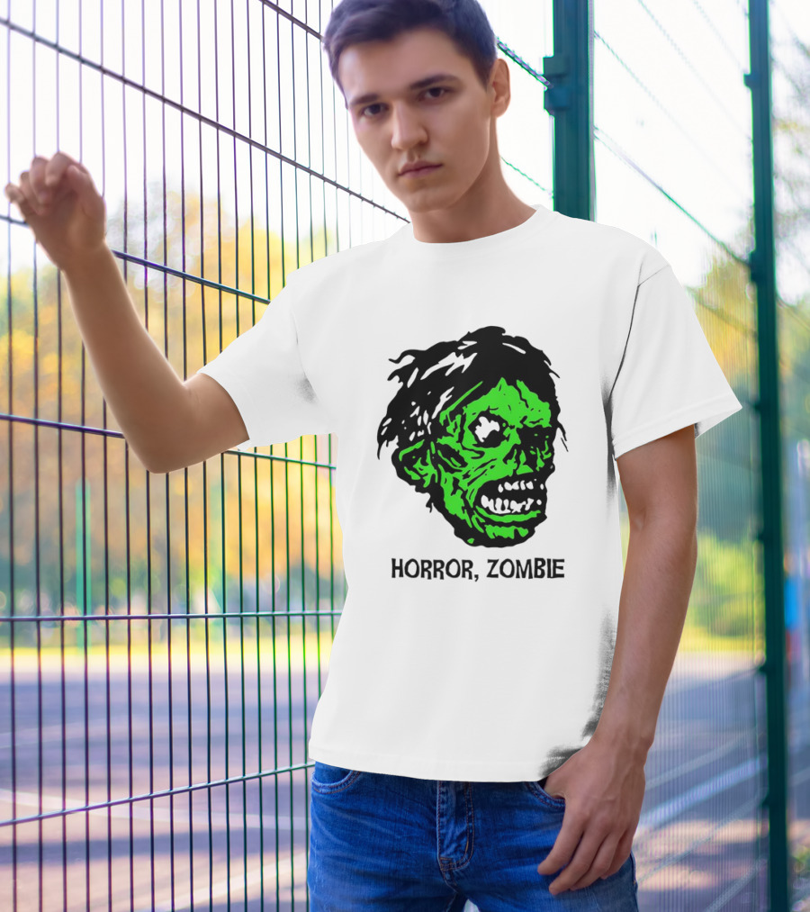 Kirk Hammett Horror Zombie Green Face T-Shirt