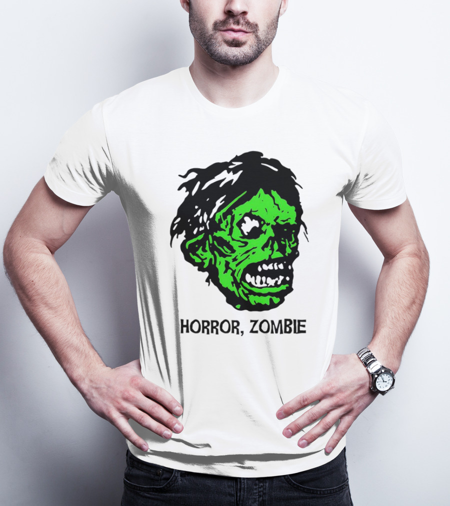 Kirk Hammett Horror Zombie Green Face T-Shirt
