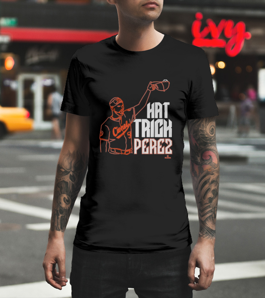 Baltimore Orioles Cionel Perez Hat Trick Perez Player T-Shirt