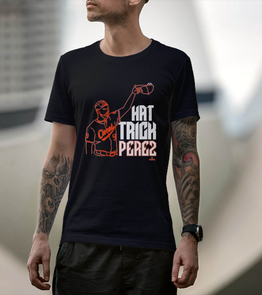 Baltimore Orioles Cionel Perez Hat Trick Perez Player T-Shirt