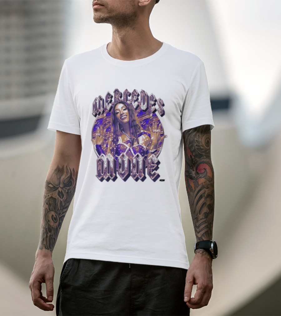 Mercedés Moné Moné Maker In Glamorous Purple Attire T-Shirt