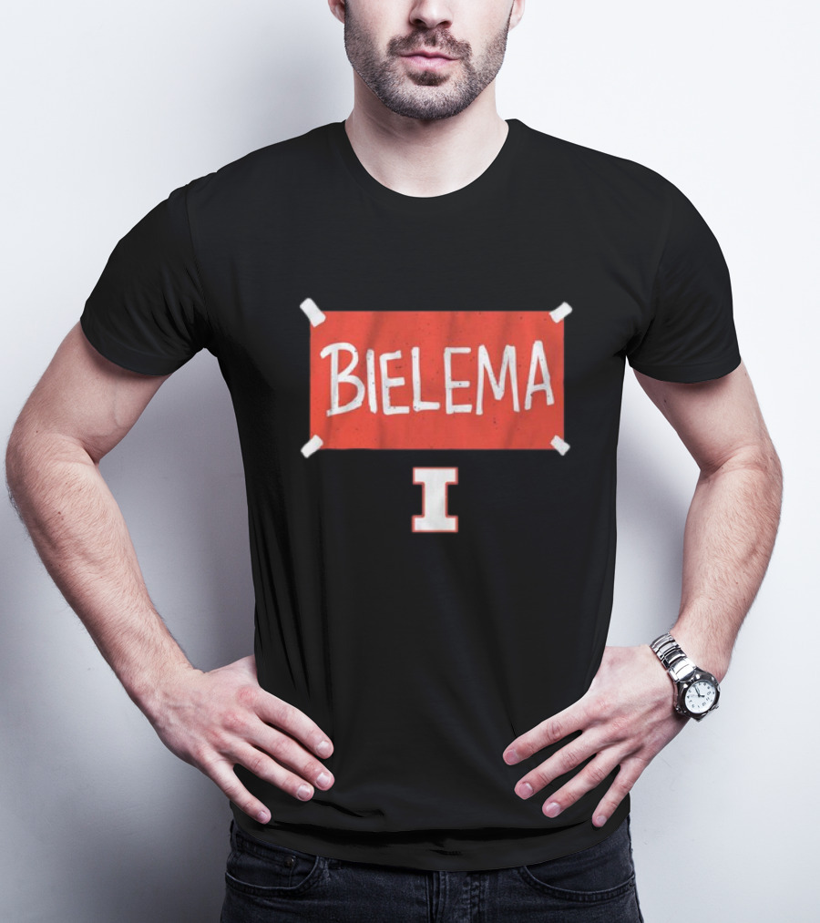 Bielema Illinois Football Banner T-Shirt