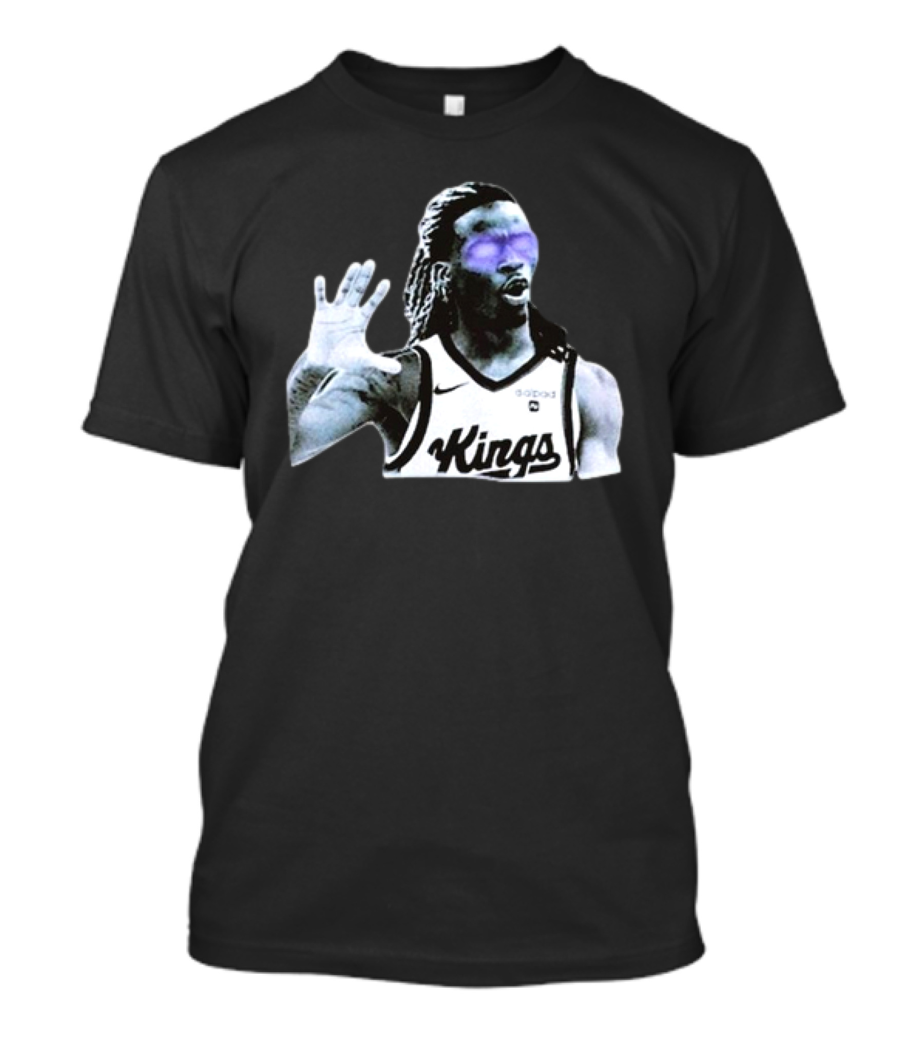 Keon Ellis Sacramento Kings Dark Basketball Player T-Shirt