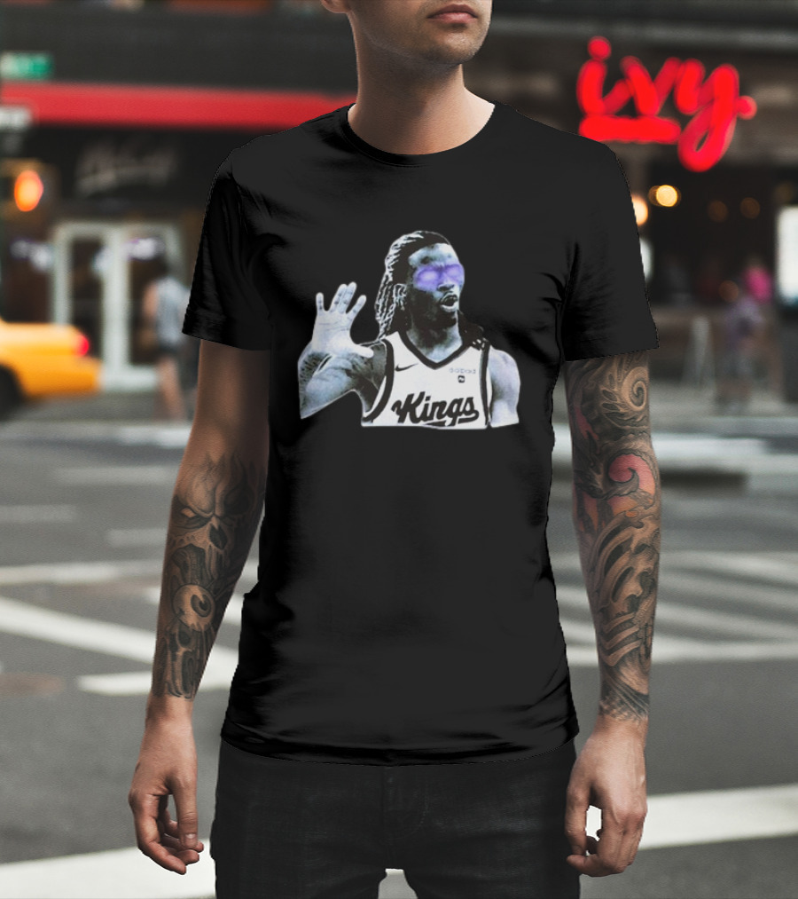 Keon Ellis Sacramento Kings Dark Basketball Player T-Shirt