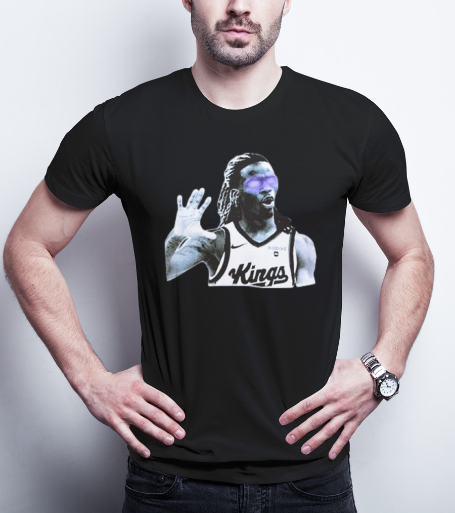 Keon Ellis Sacramento Kings Dark Basketball Player T-Shirt