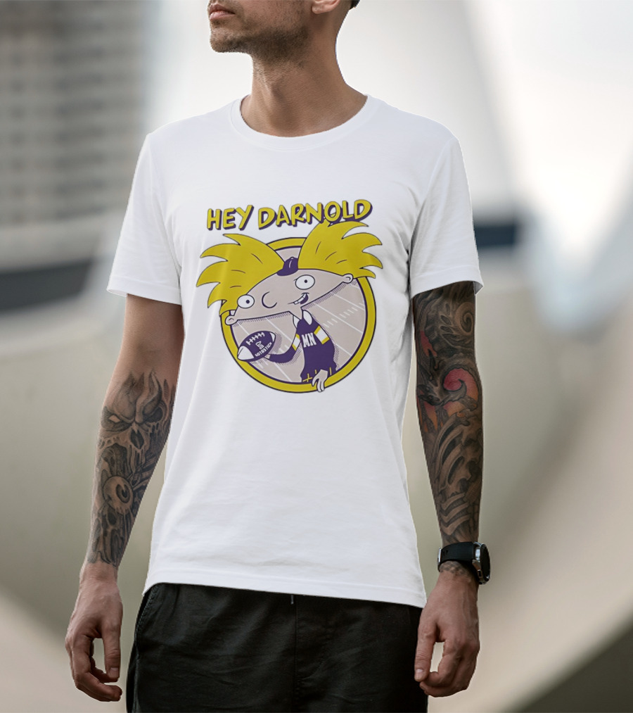 Hey Darnold Minnesota Football Cartoon Character MN Football T-Shirt