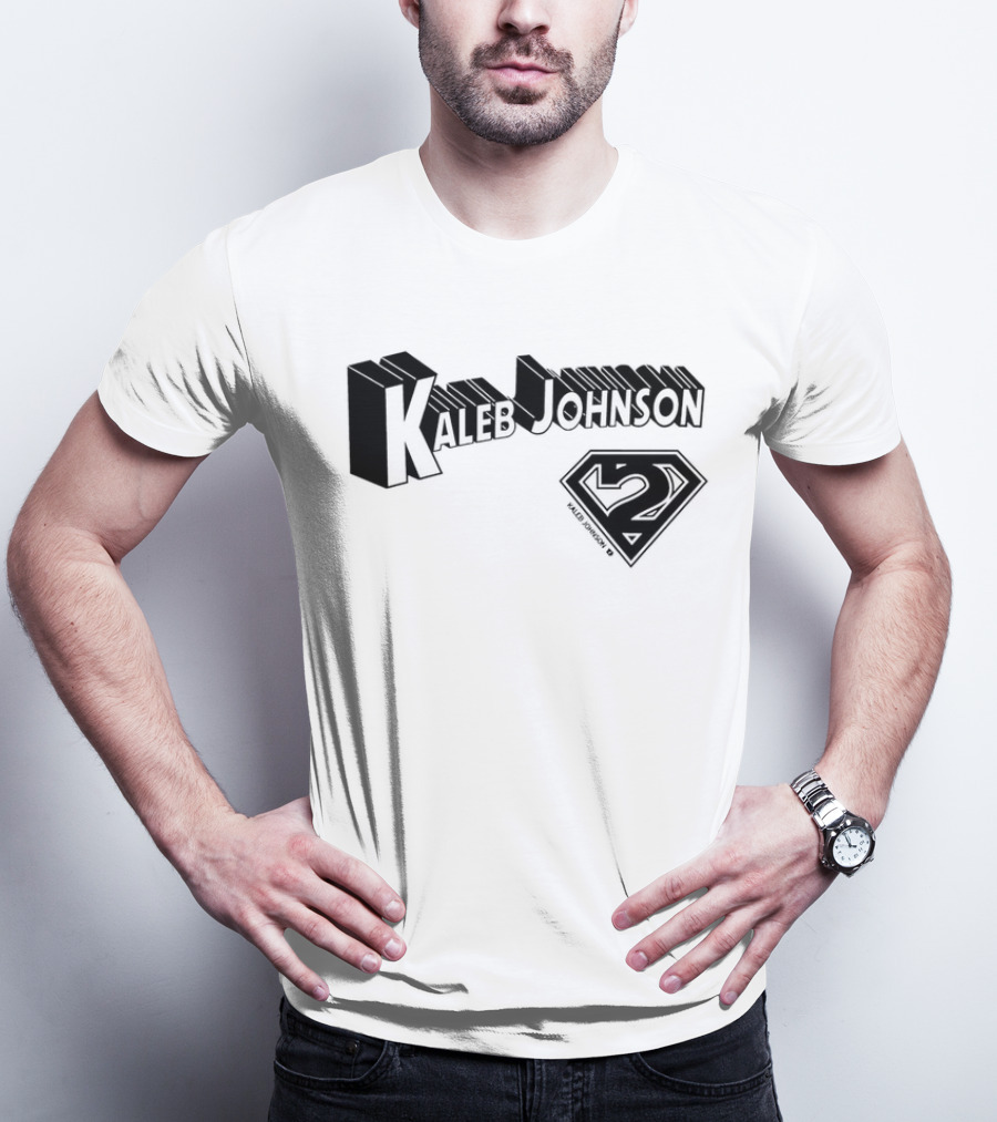 Kaleb Johnson Superhero Logo 2 Typography T-Shirt