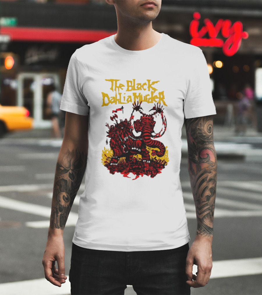The Black Dahlia Murder Red Mammoth Battle Scene T-Shirt