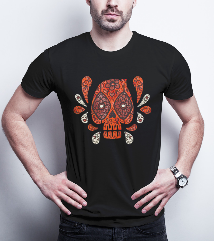 Deadpool Calavera Day Of The Chimichangas Sugar Skull T-Shirt