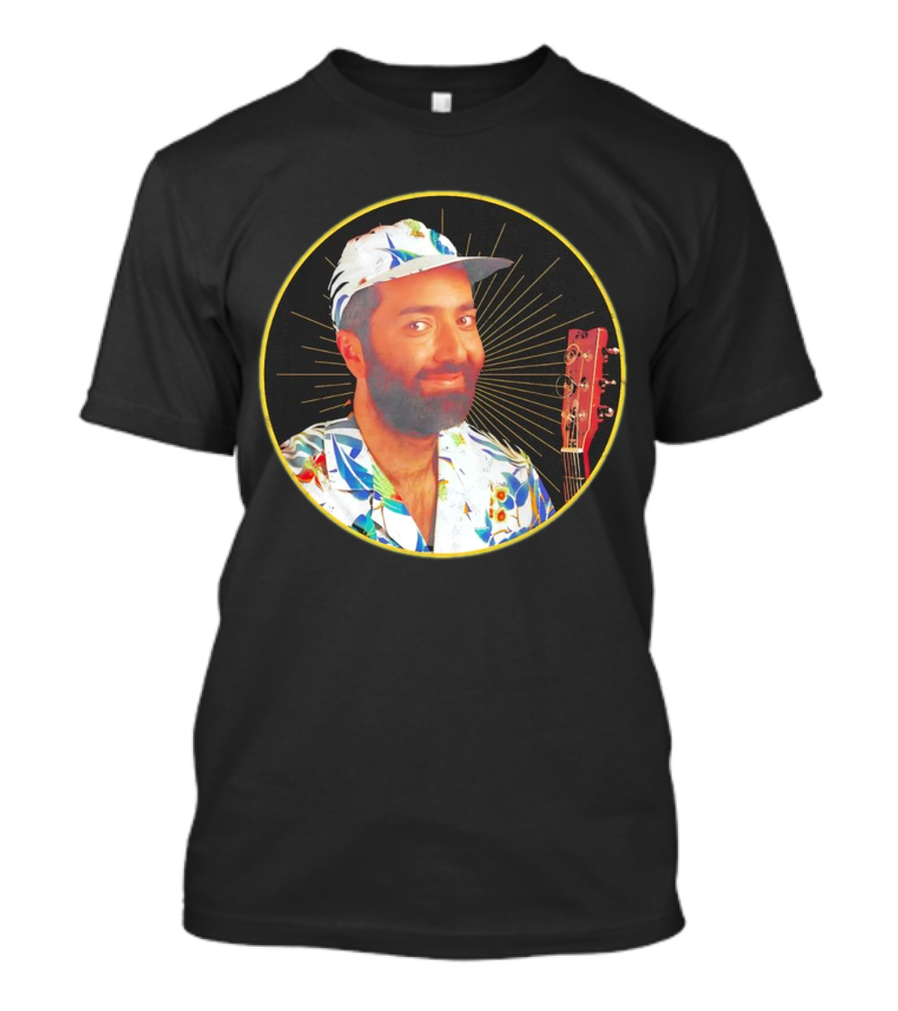 Raffi Is Gold Classic Music Icon With Colorful Shirt And Guitar T-Shirt