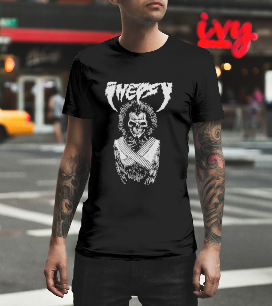 Inepsy See You In Hell Skeleton Bandolier T-Shirt