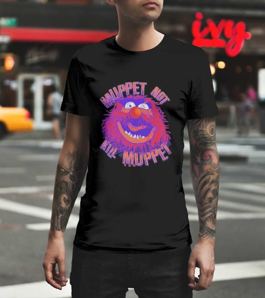 Muppet Not Kill Muppet Animal 1984 T-Shirt