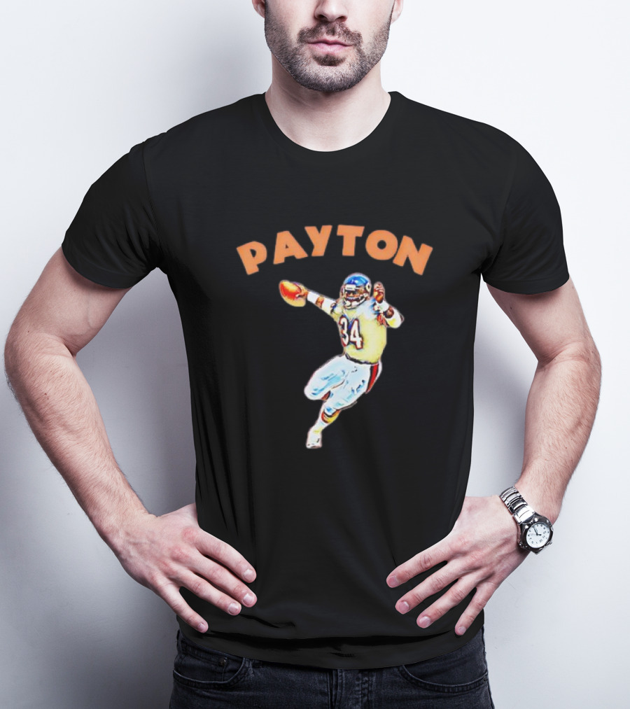 Payton 34 Chicago Football T-Shirt