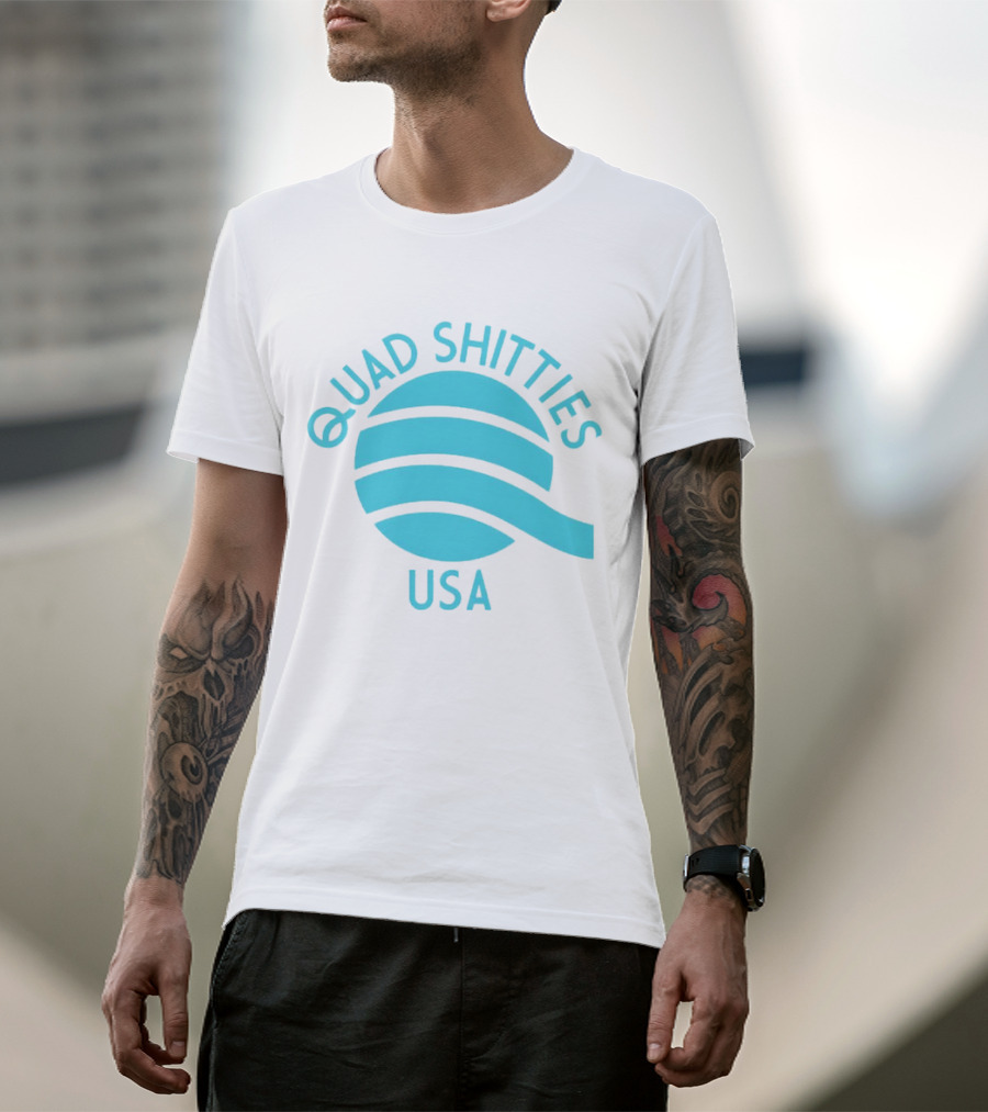 Quad Shitties USA Wavy T-Shirt