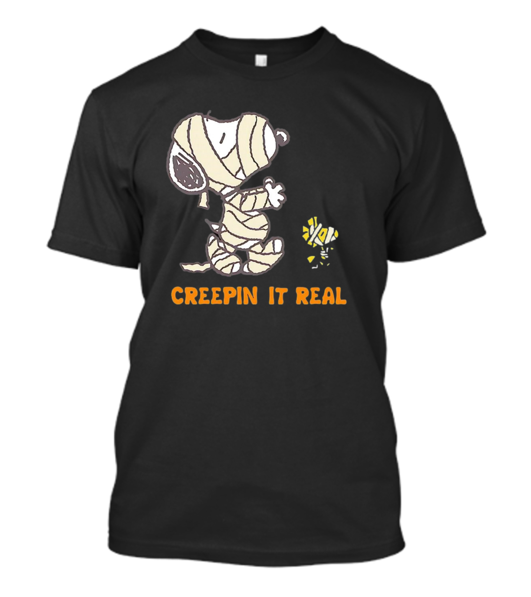 Peanuts Snoopy And Woodstock Mummy Creepin’ It Real T-Shirt